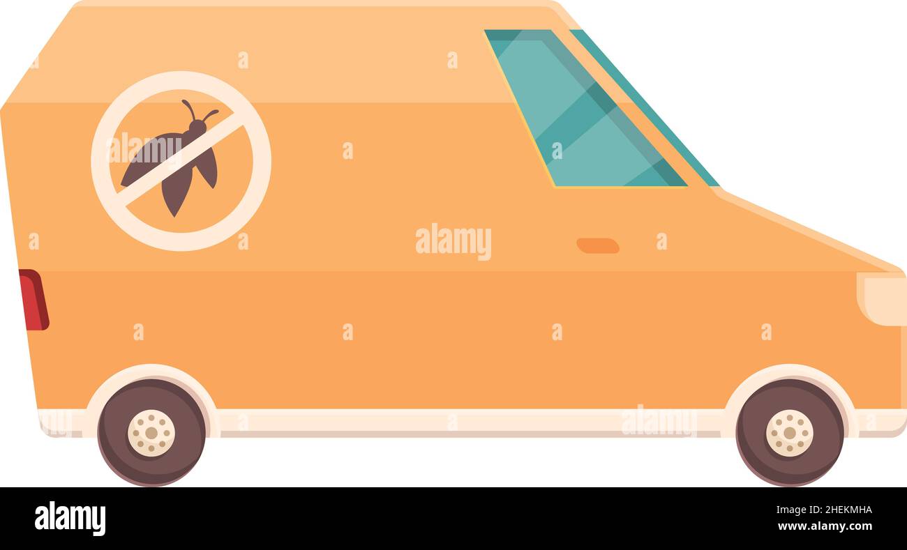 Chemical control truck icon cartoon vector. Tanker pest. Tank cistern ...