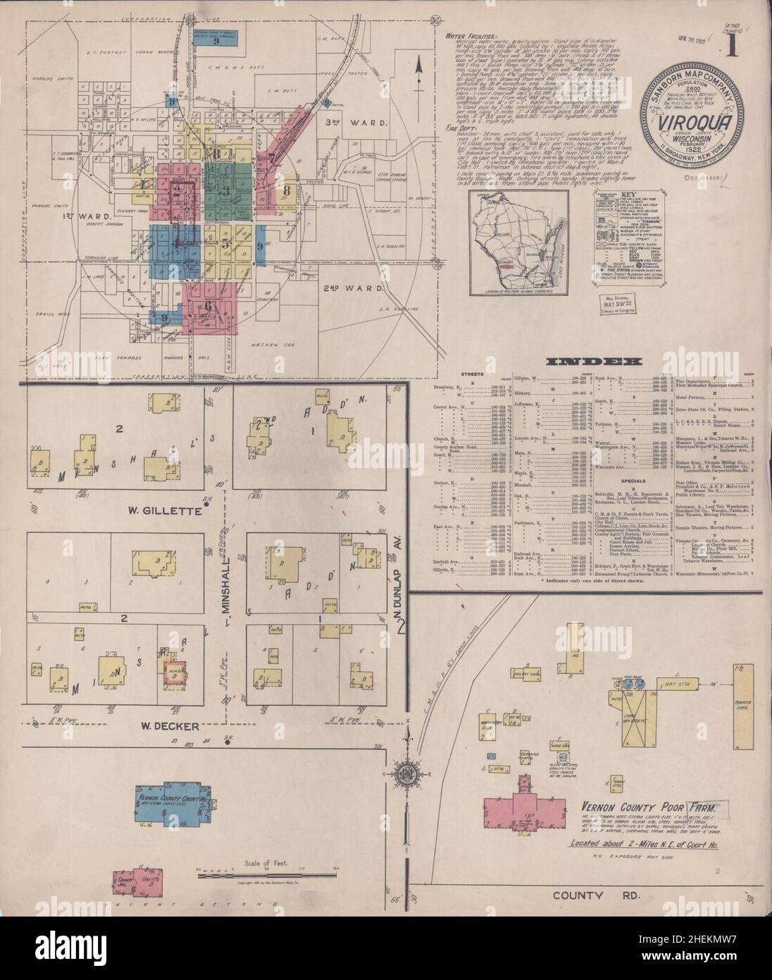 Map of viroqua hi-res stock photography and images - Alamy