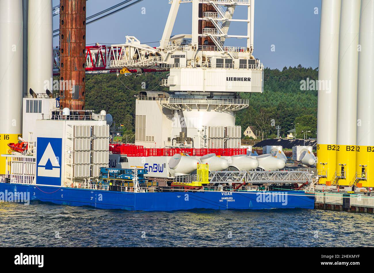 Sassnitz-Mukran Ferry Port, Mecklenburg-Western Pomerania, Germany ...