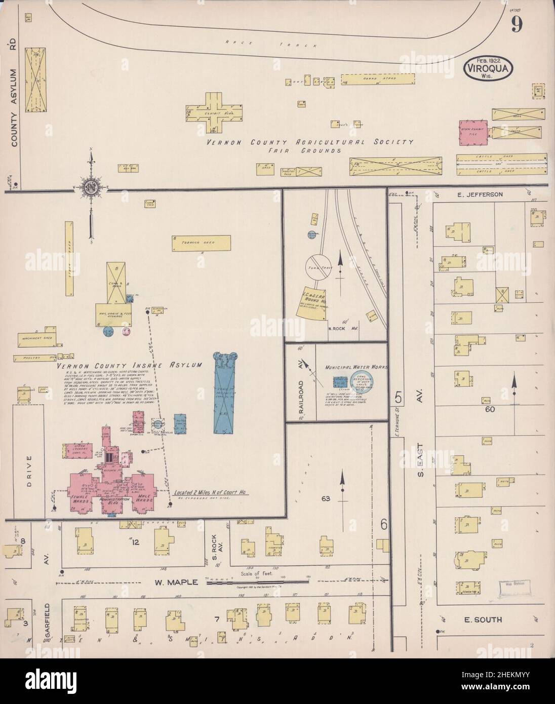 Viroqua wisconsin map hi-res stock photography and images - Alamy