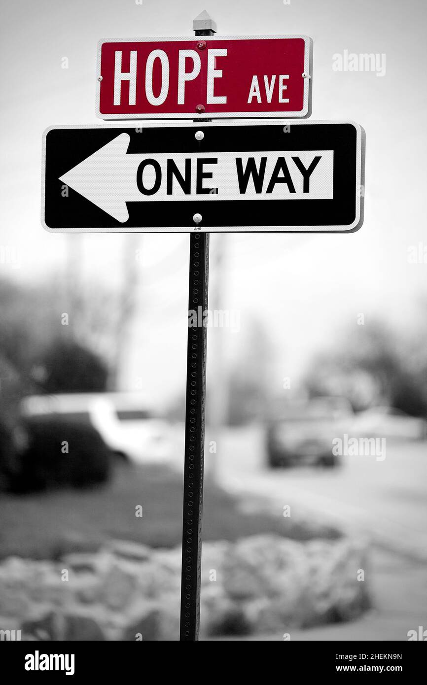 Hope Traffic Sign Stock Photo - Alamy