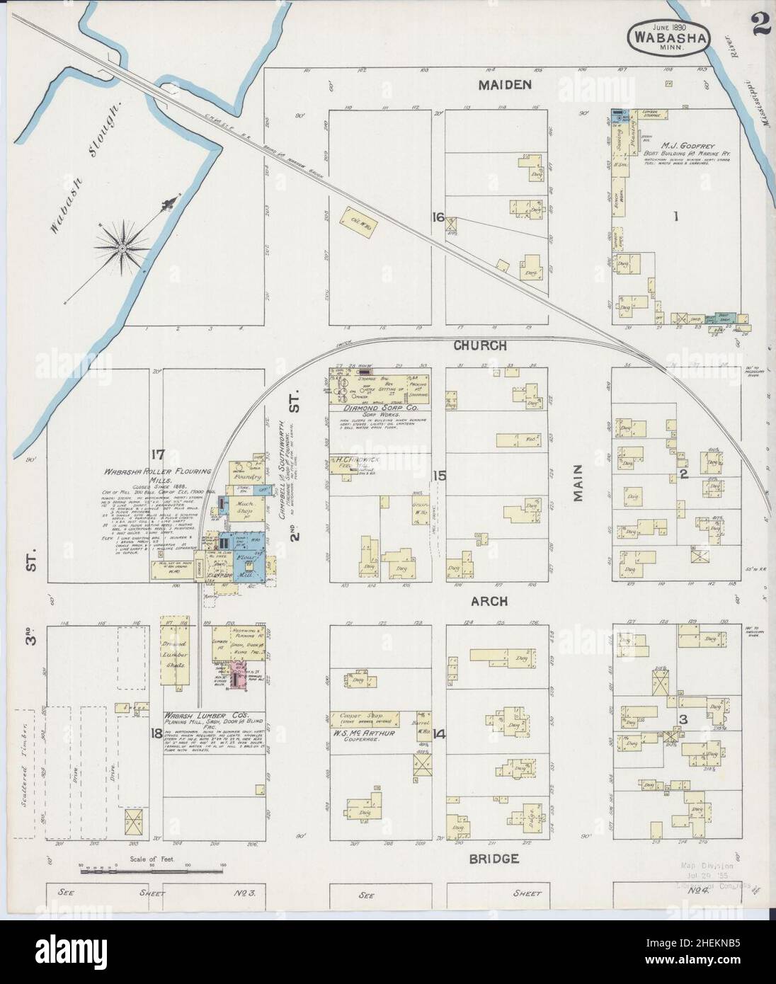 Map of wabasha hi-res stock photography and images - Alamy