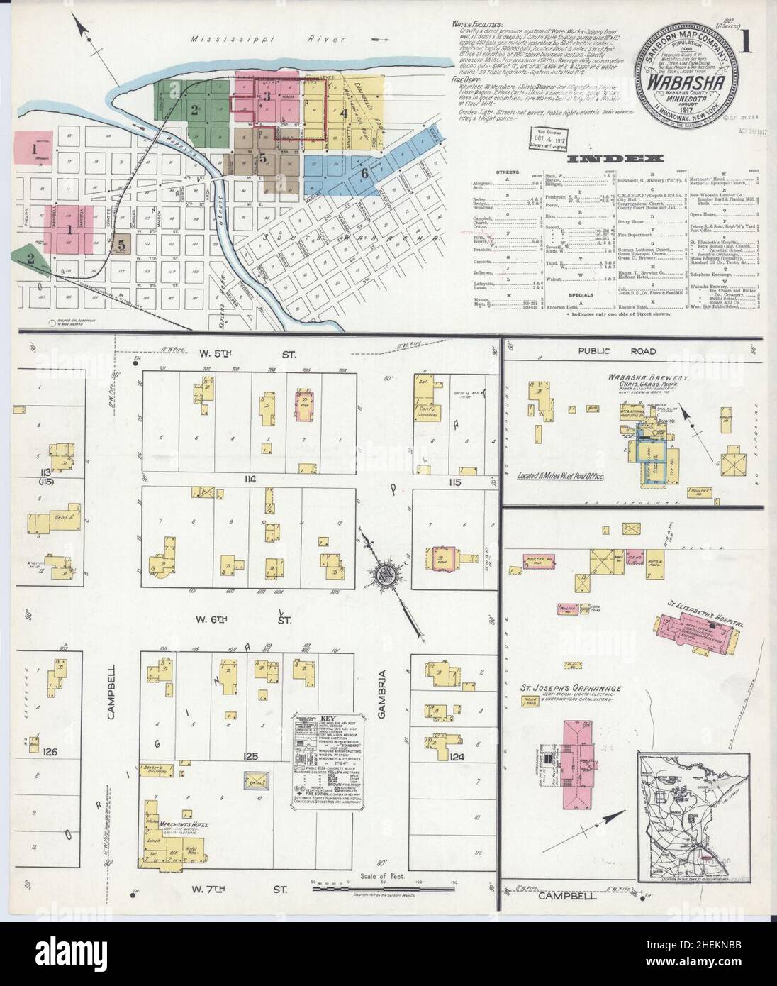 Map of wabasha hi-res stock photography and images - Alamy
