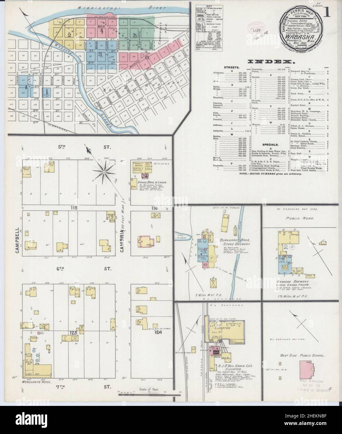 Map of wabasha hi-res stock photography and images - Alamy