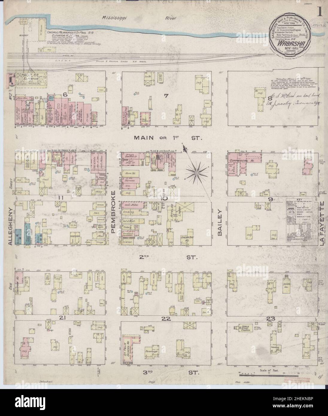 Map of wabasha hi-res stock photography and images - Alamy