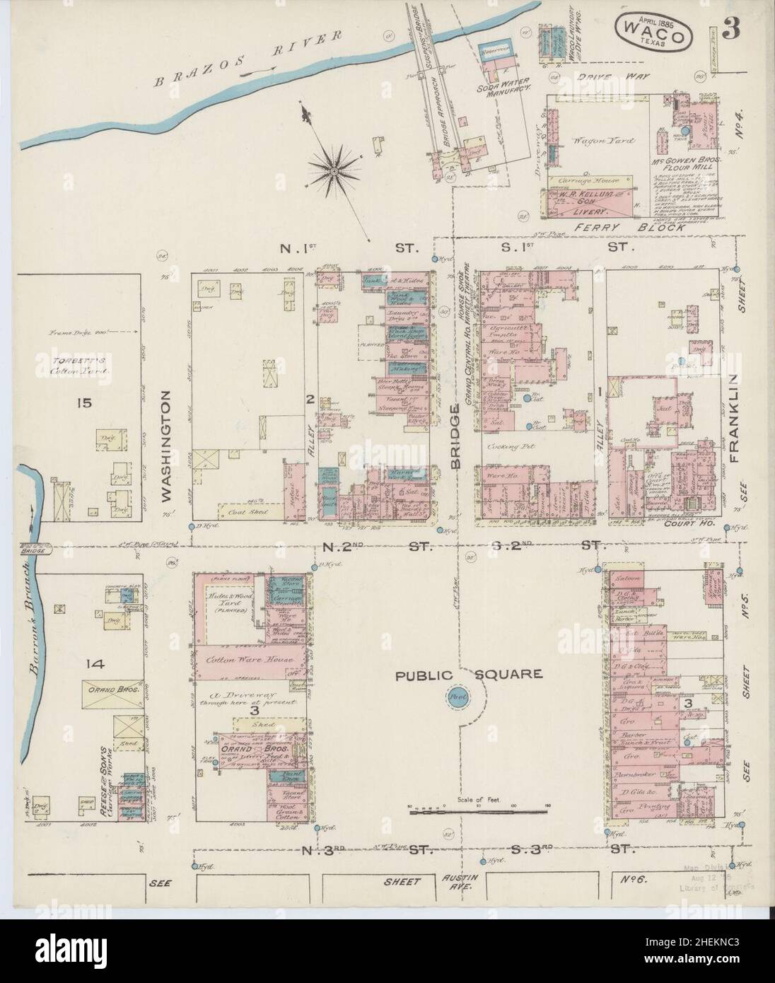 Map of waco texas hi-res stock photography and images - Alamy