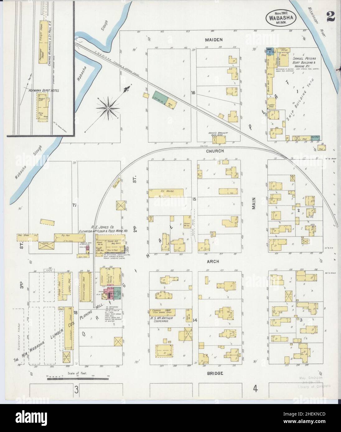 Map of wabasha hi-res stock photography and images - Alamy
