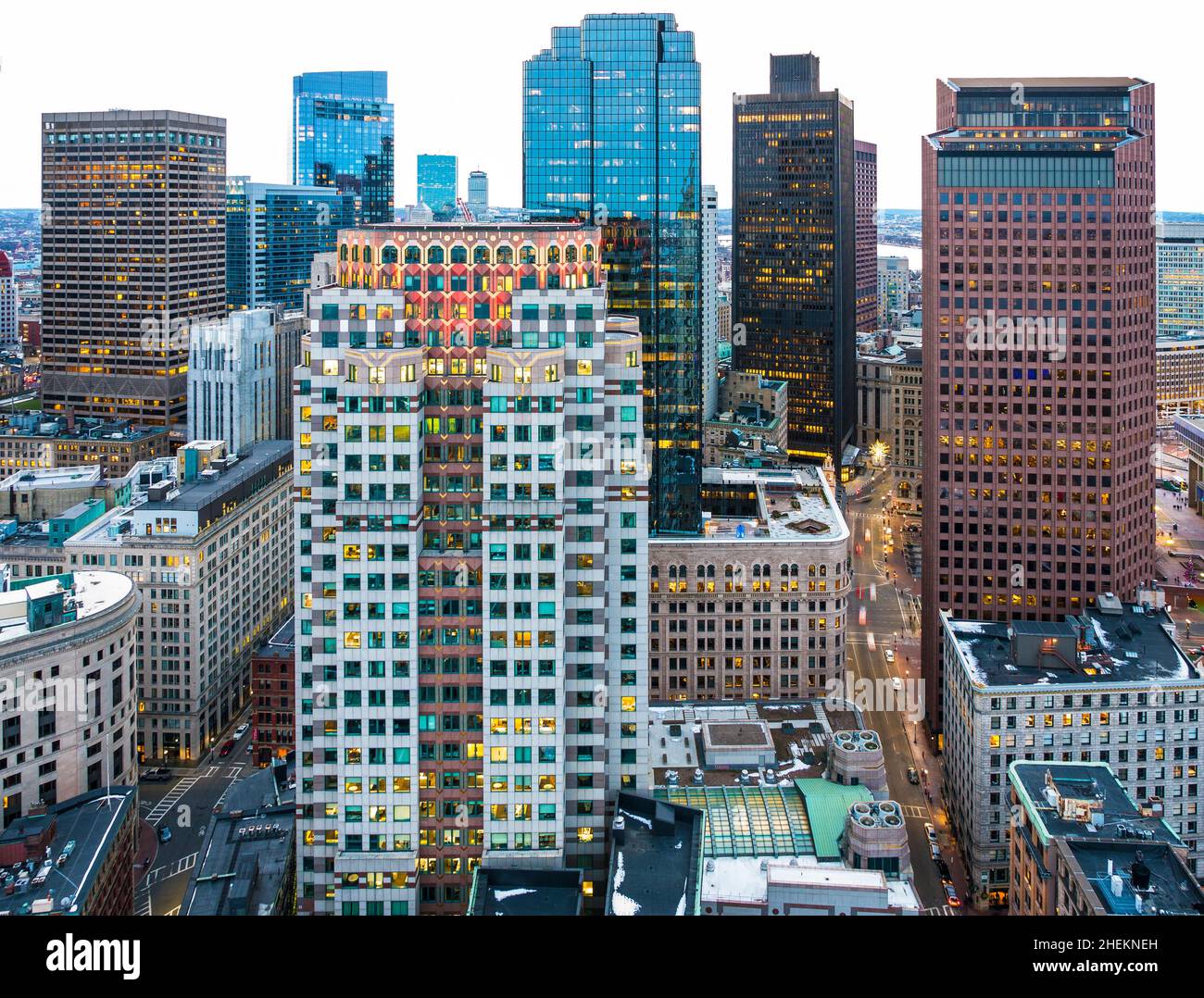 Aerial View of Boston in Massachusetts, USA Stock Photo - Alamy