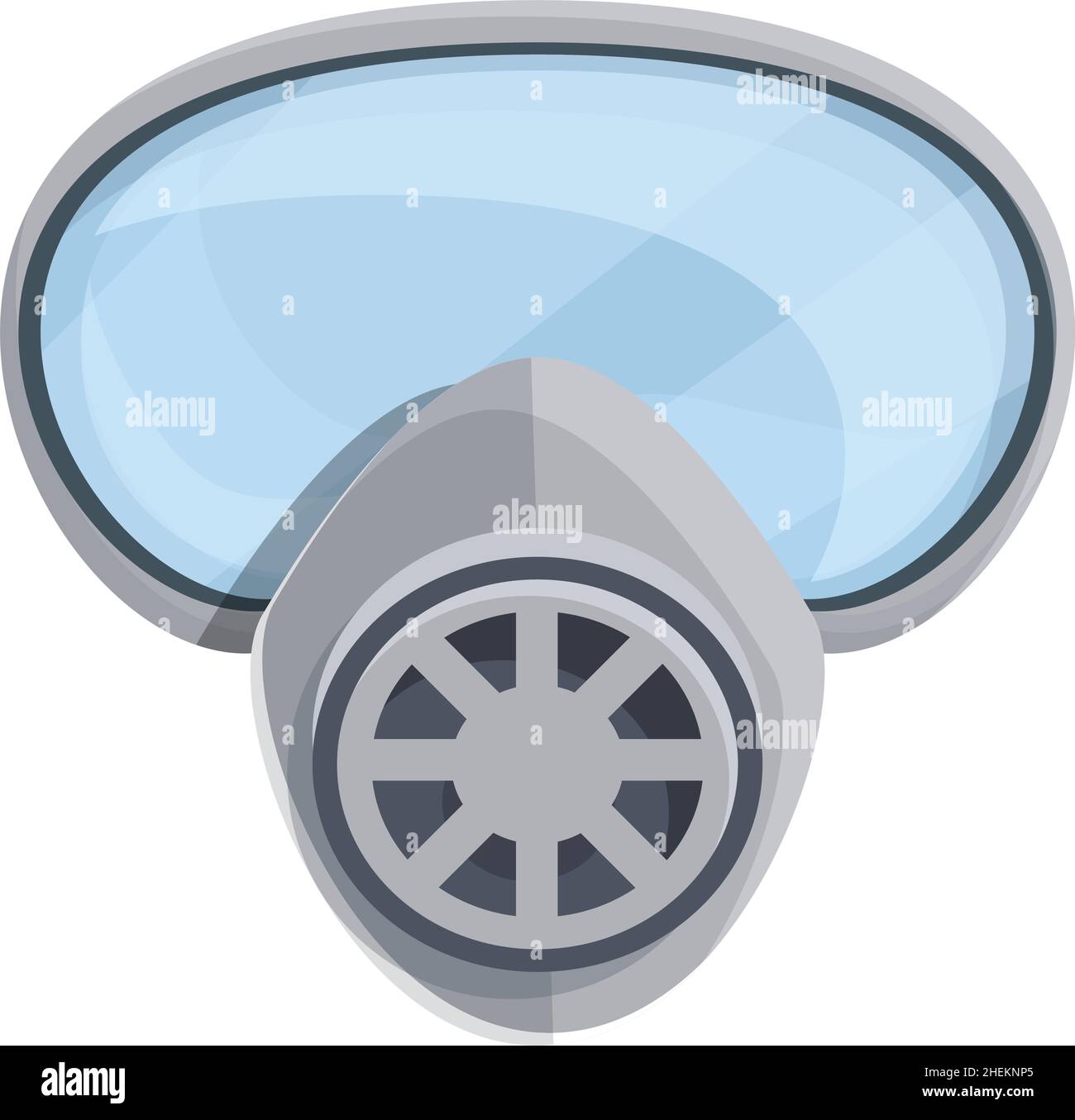Gas mask icon cartoon vector. Respiratory equipment. Mouth wear Stock ...