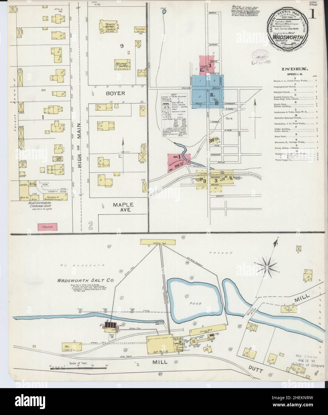 Map of wadsworth ohio hi-res stock photography and images - Alamy