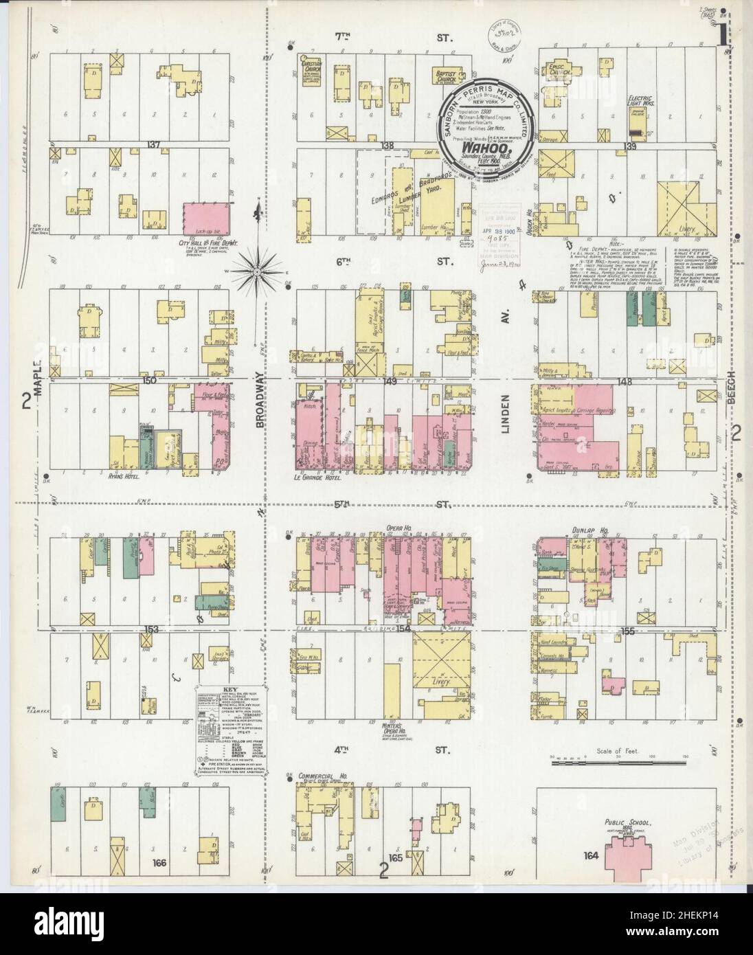 Map of wahoo nebraska hi-res stock photography and images - Alamy