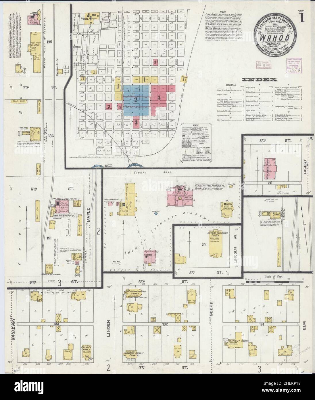 Map of wahoo nebraska hi-res stock photography and images - Alamy