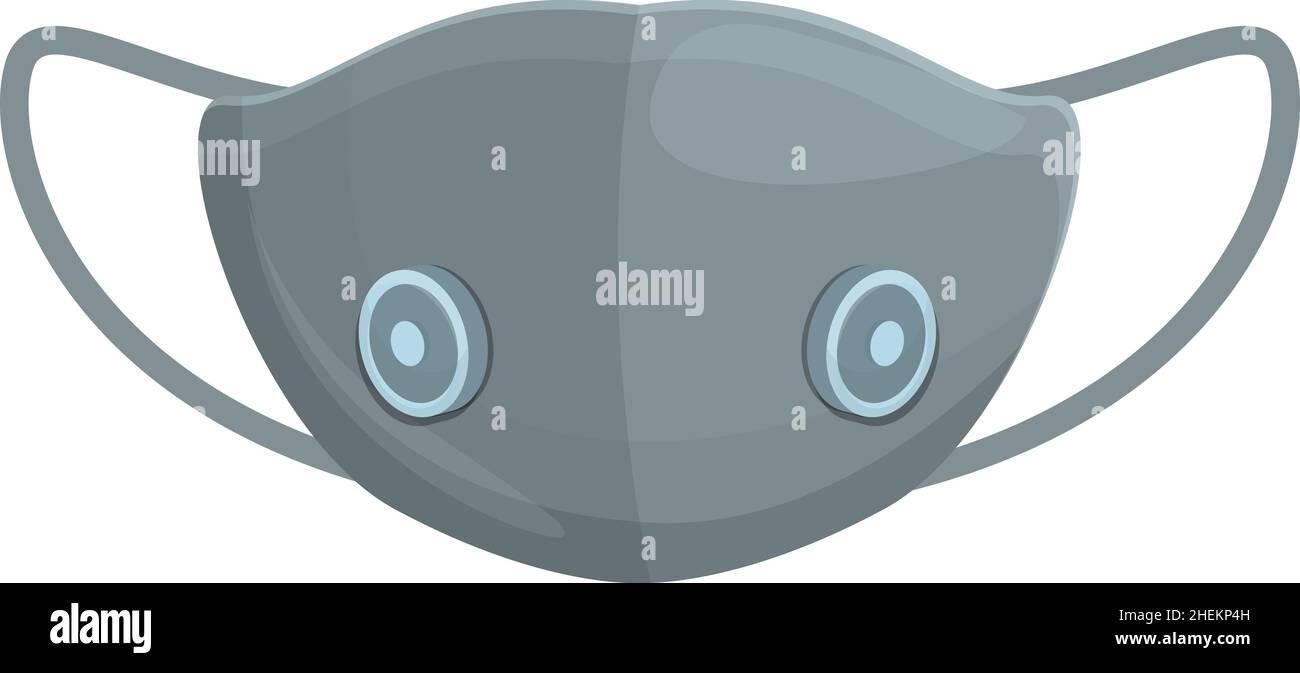 Face mask protect icon cartoon vector. Medical equipment. Virus safety ...