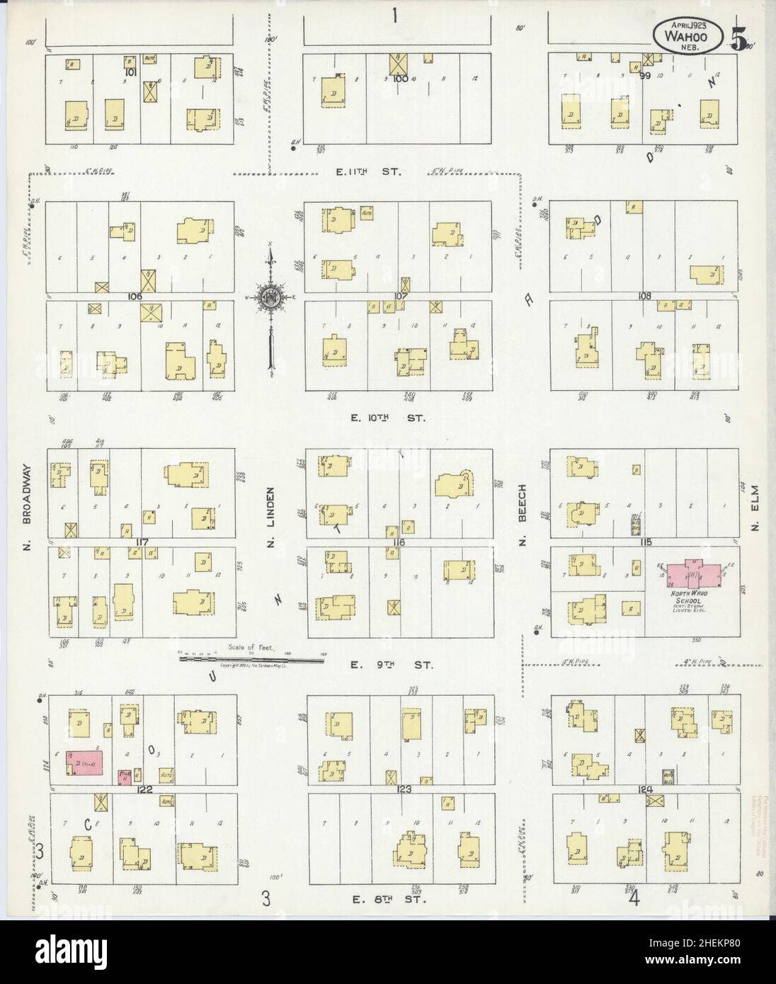 Map of wahoo nebraska hi-res stock photography and images - Alamy