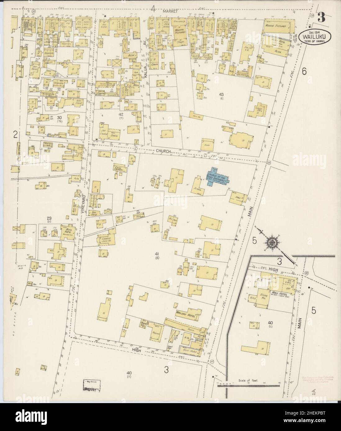 Maui county map hi-res stock photography and images - Alamy