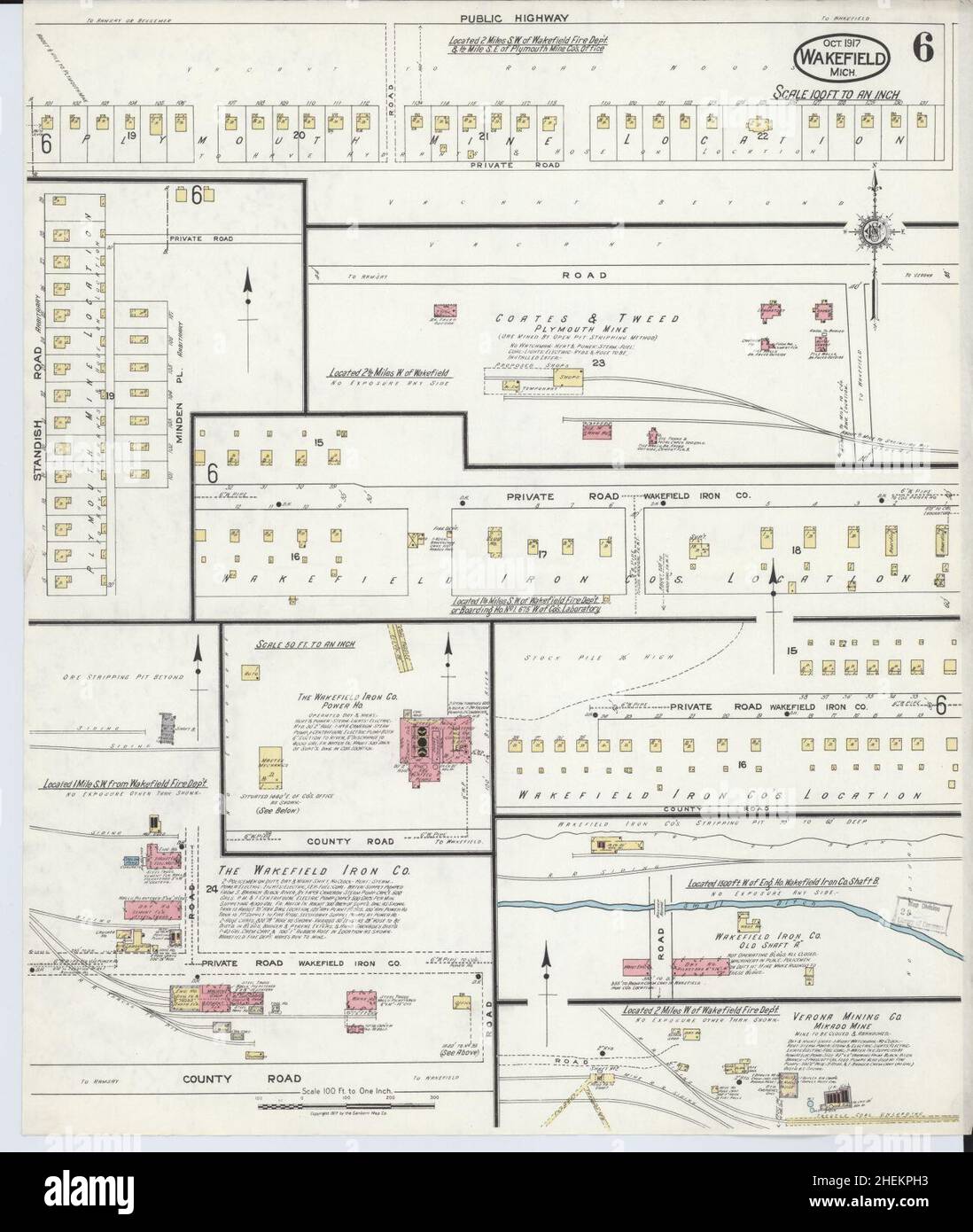Wakefield map hi-res stock photography and images - Alamy