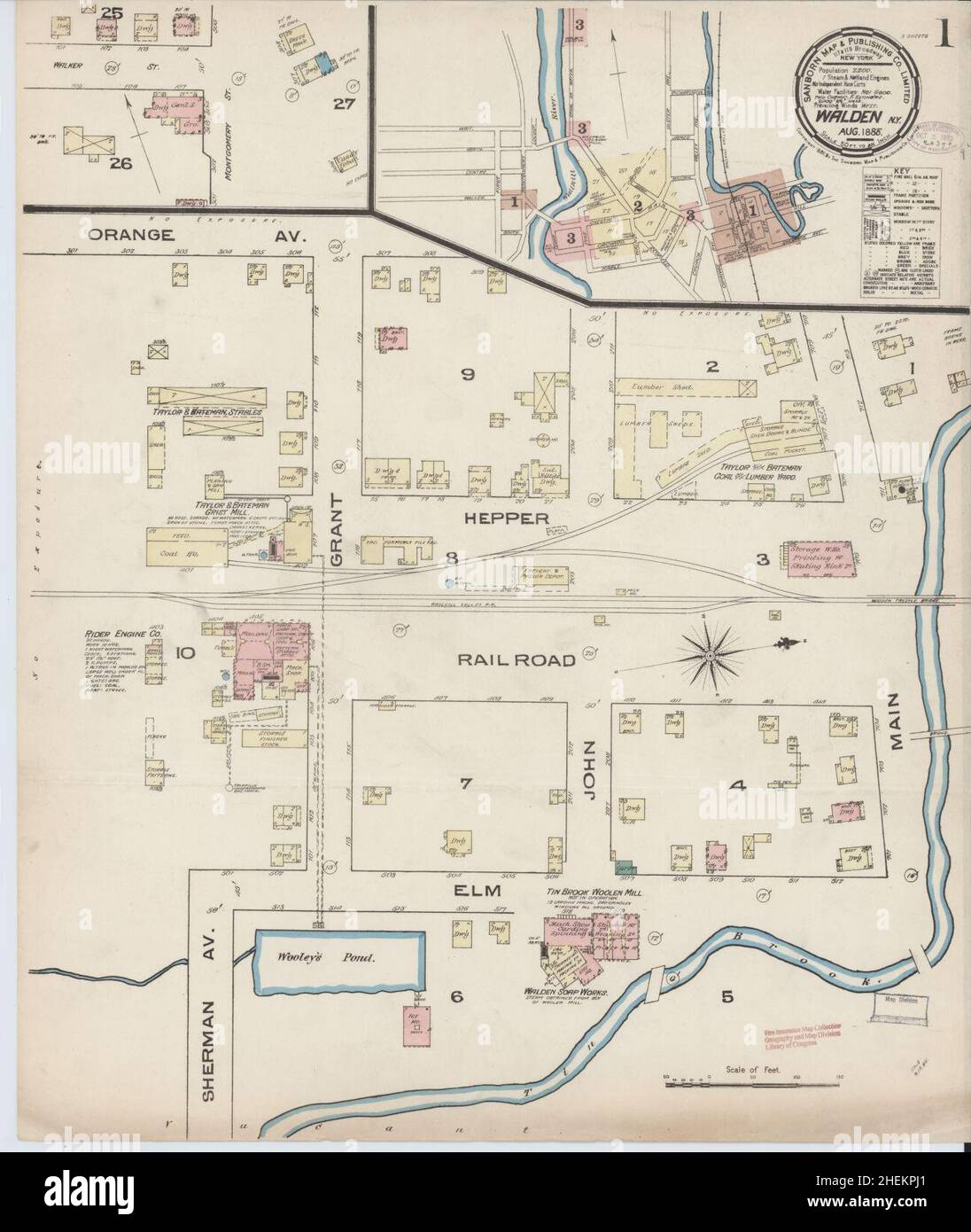 Map of walden new york hi-res stock photography and images - Alamy