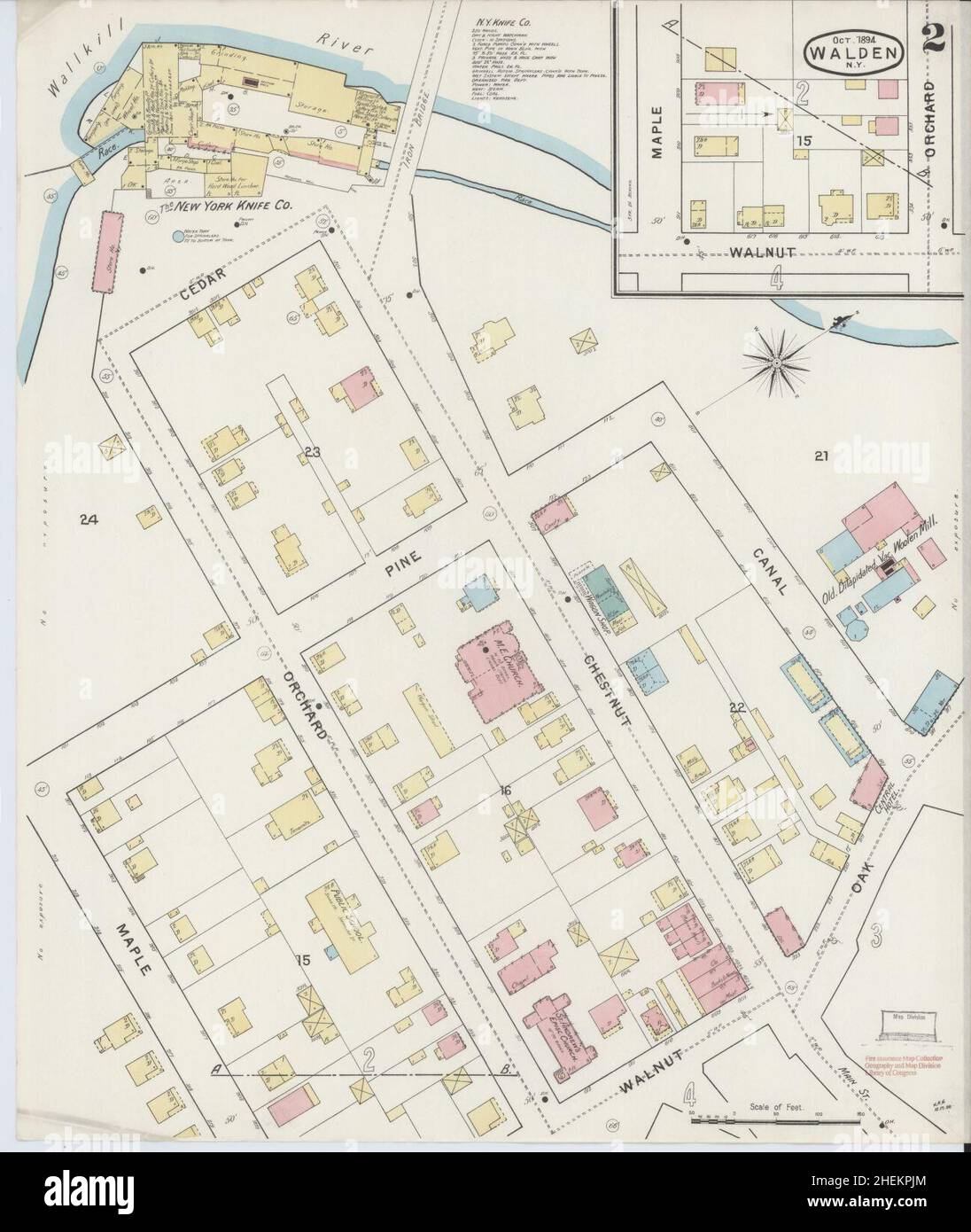 Walden map hi-res stock photography and images - Alamy