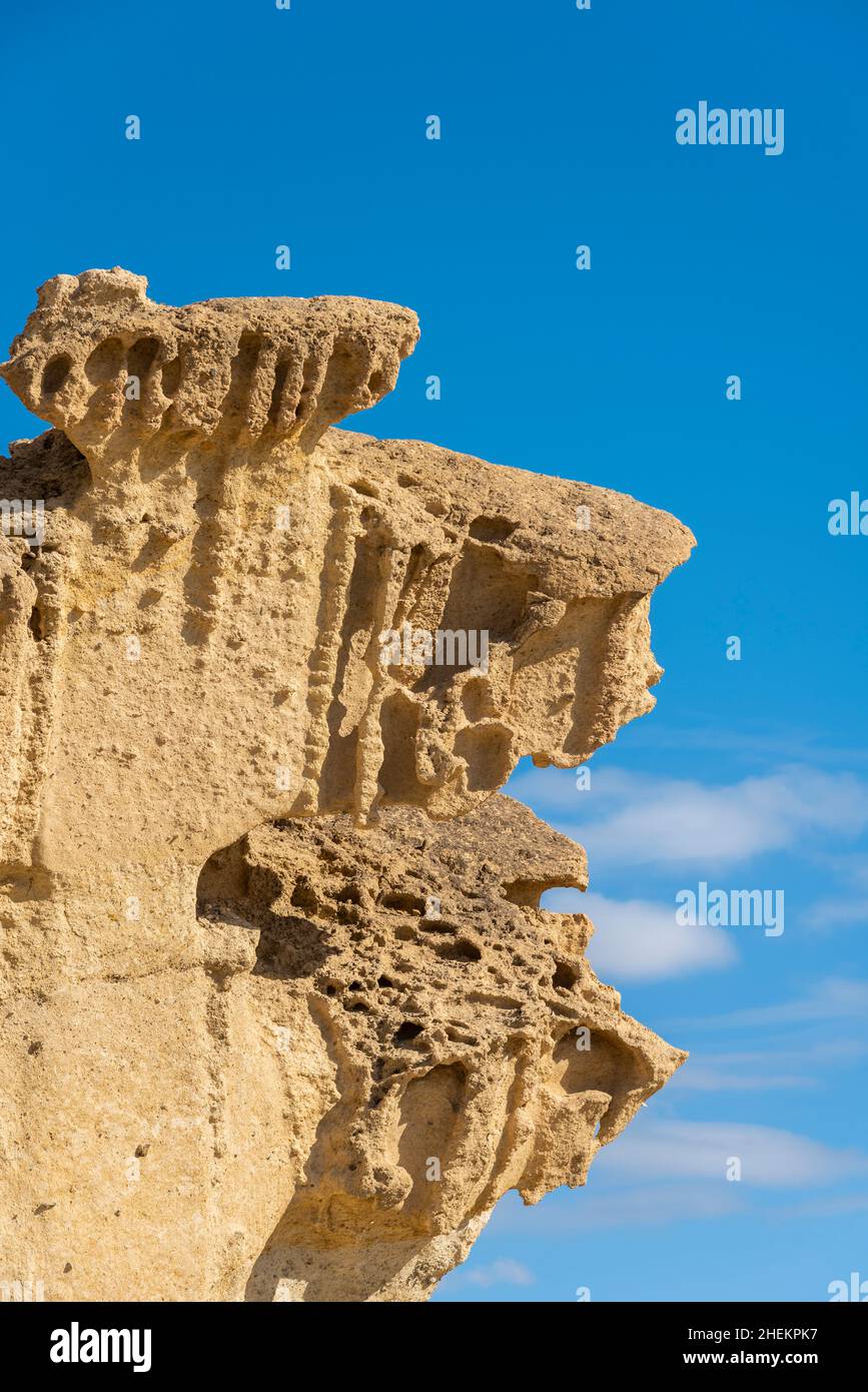 Las Gredas de Bolnuevo, also called Ciudad Encantada, are heavily ...