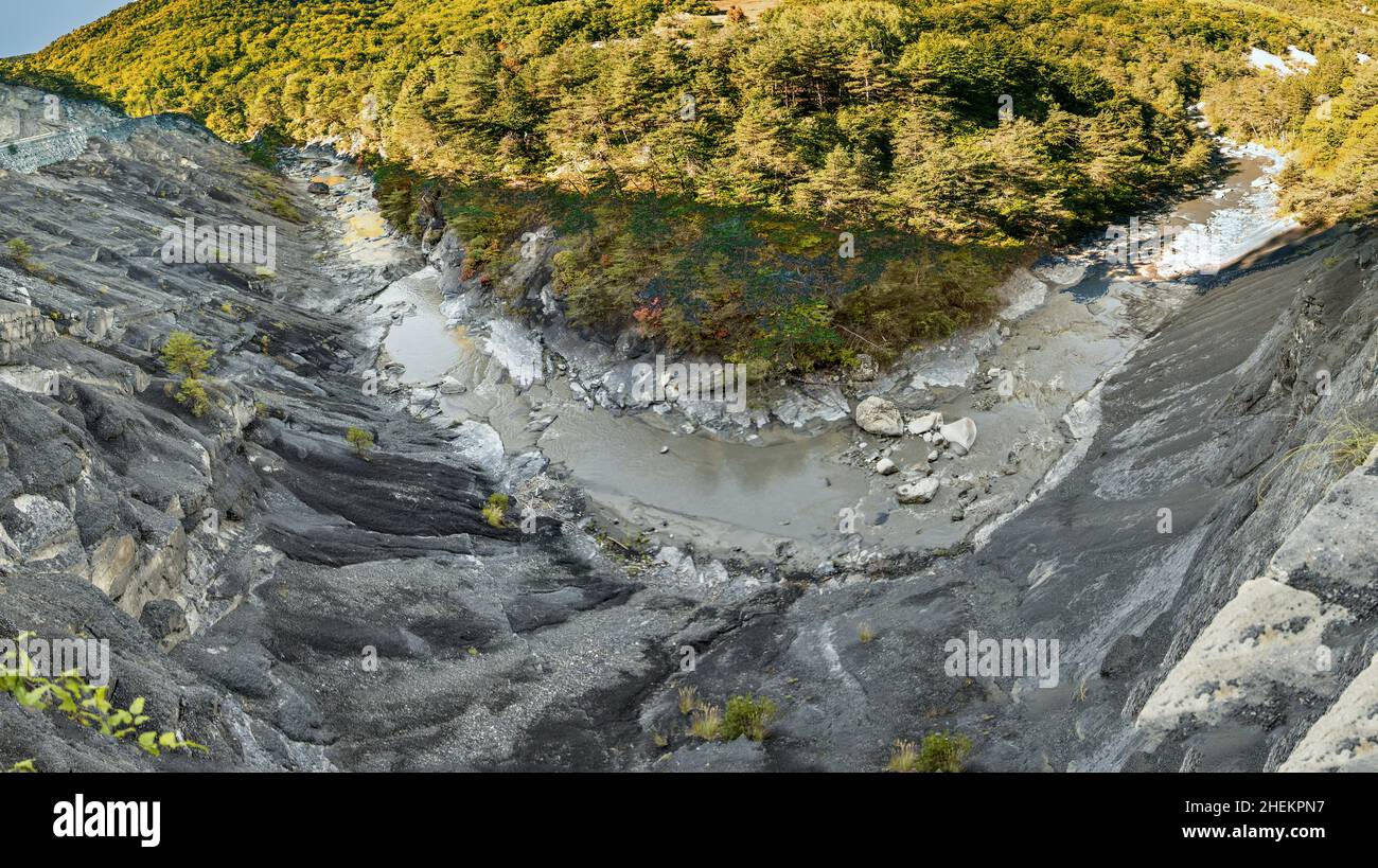 canyon with river La blanche Torrent in France Stock Photo - Alamy
