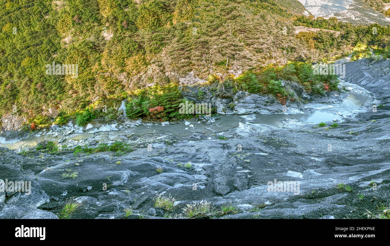canyon with river La blanche Torrent in France Stock Photo - Alamy
