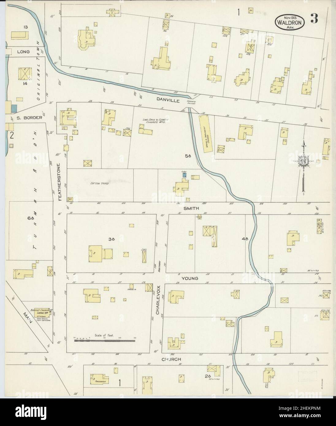 Map of waldron hi-res stock photography and images - Alamy
