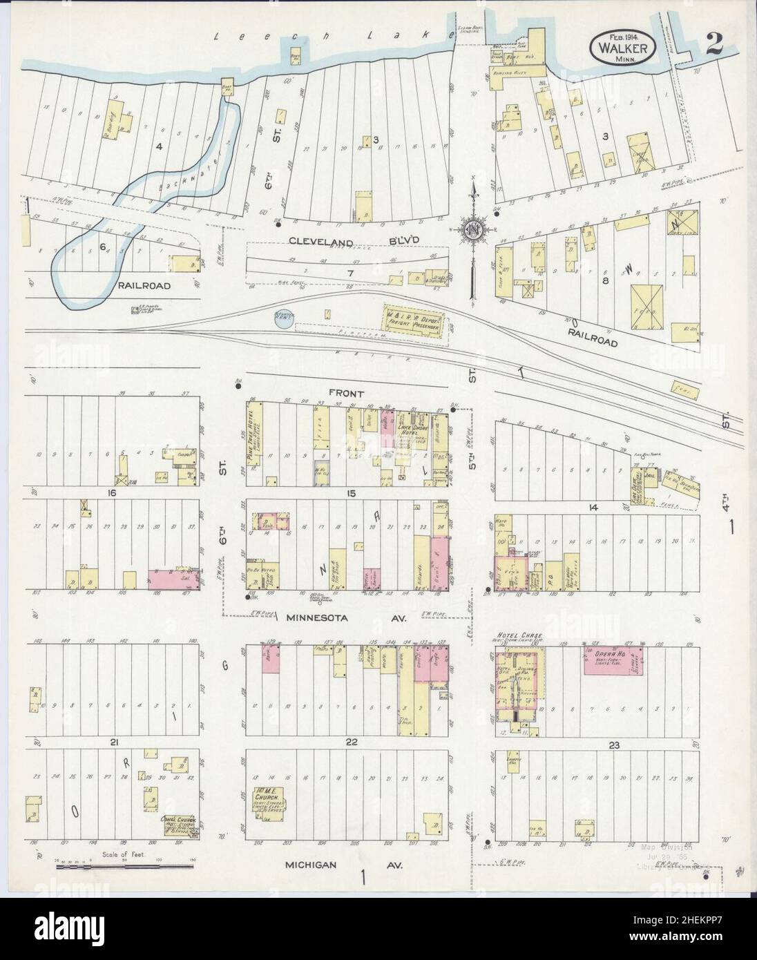 Map of walker minnesota hi-res stock photography and images - Alamy