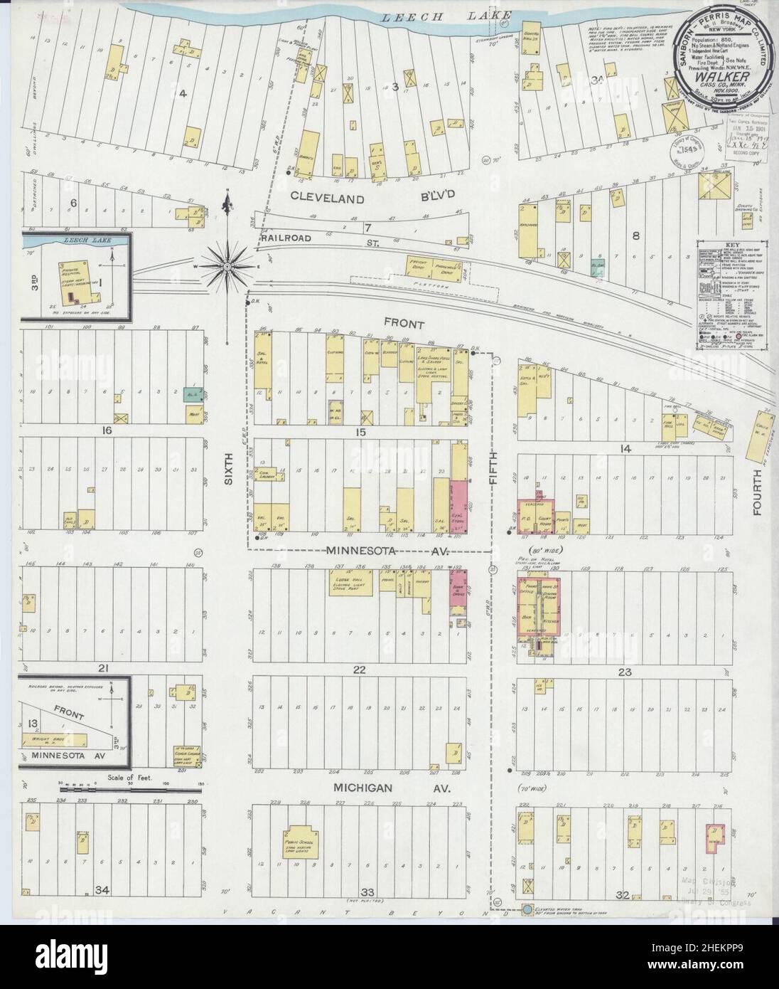 Map of walker minnesota hi-res stock photography and images - Alamy