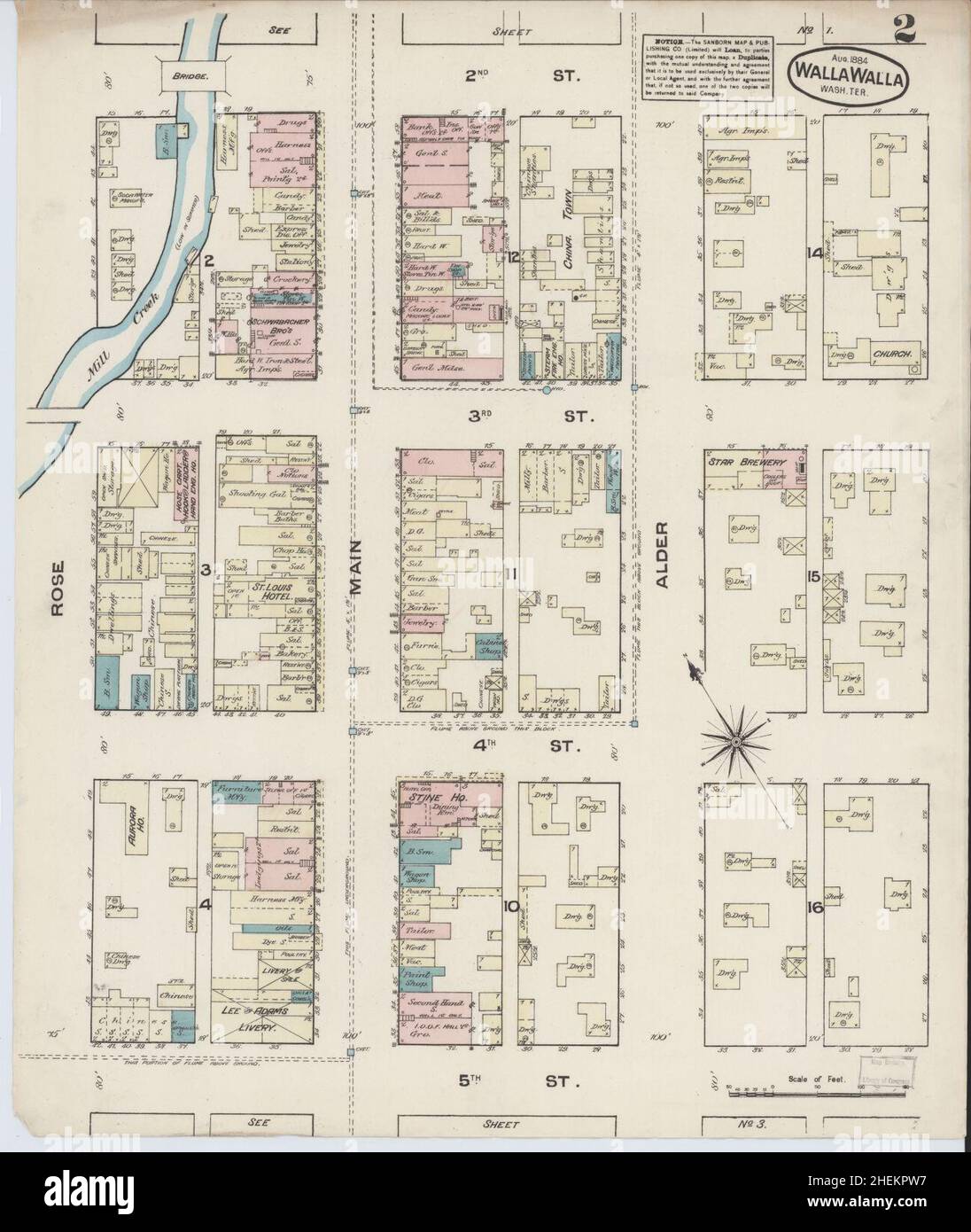 Walla walla washington map hi-res stock photography and images - Alamy