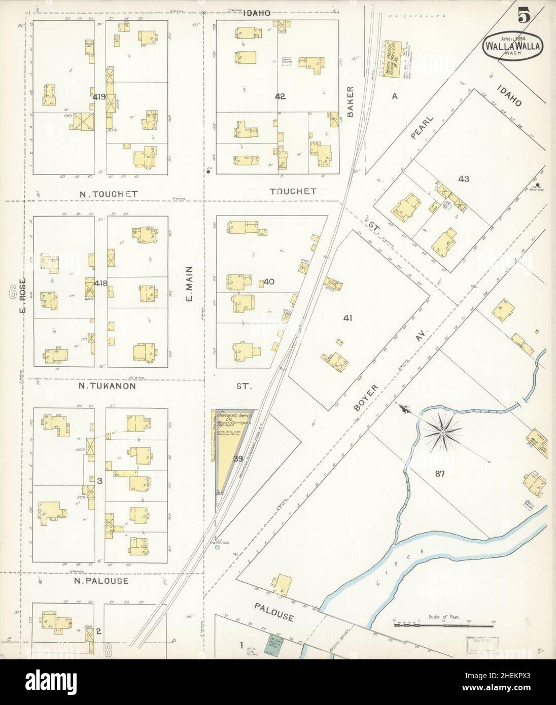 Map of walla walla hi-res stock photography and images - Alamy