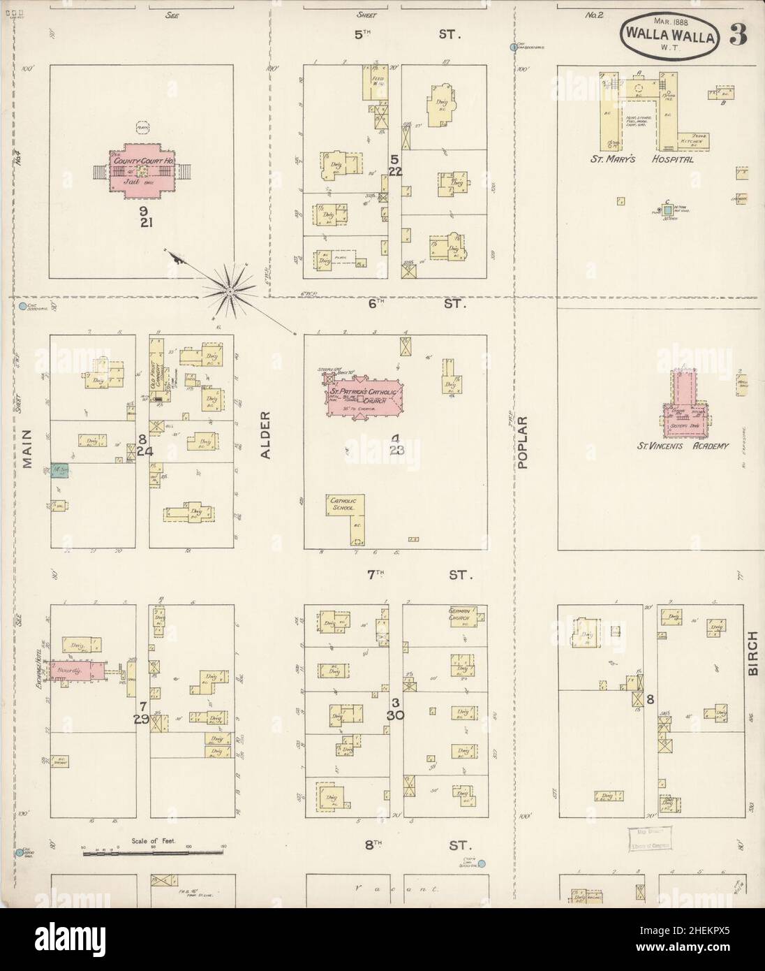 Map of walla walla hi-res stock photography and images - Alamy