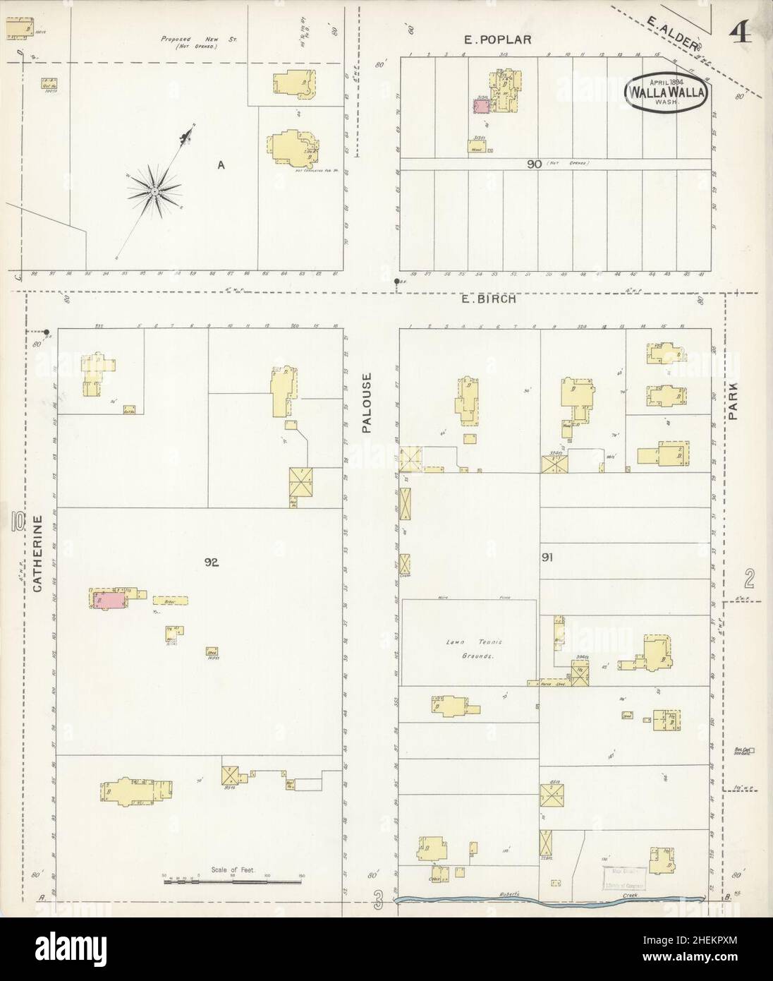 Map of walla walla washington hi-res stock photography and images - Alamy