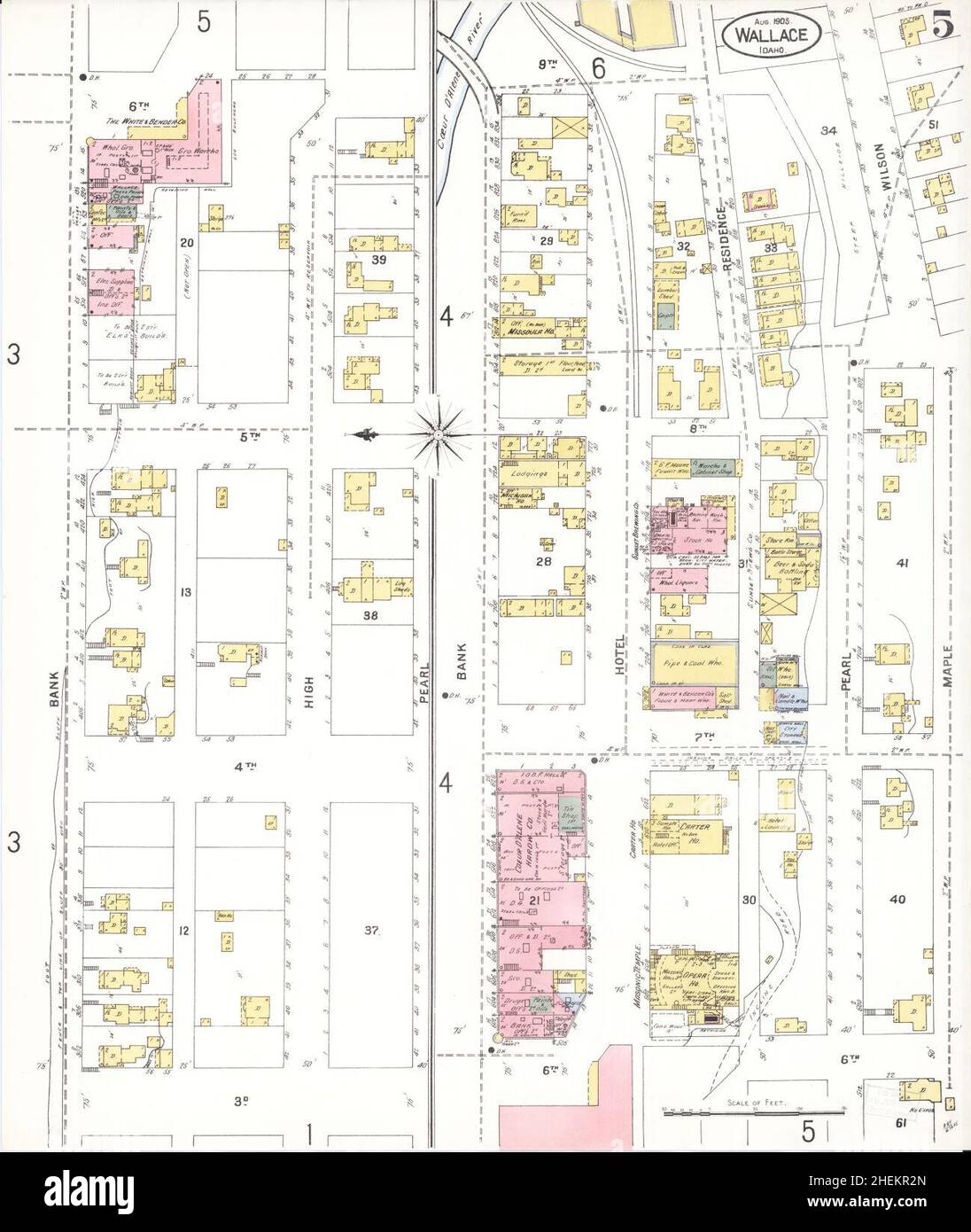 Map of wallace hi-res stock photography and images - Alamy