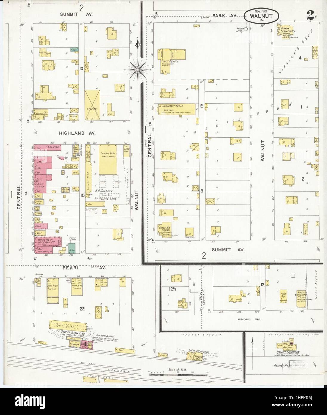 Pottawattamie map hi-res stock photography and images - Alamy