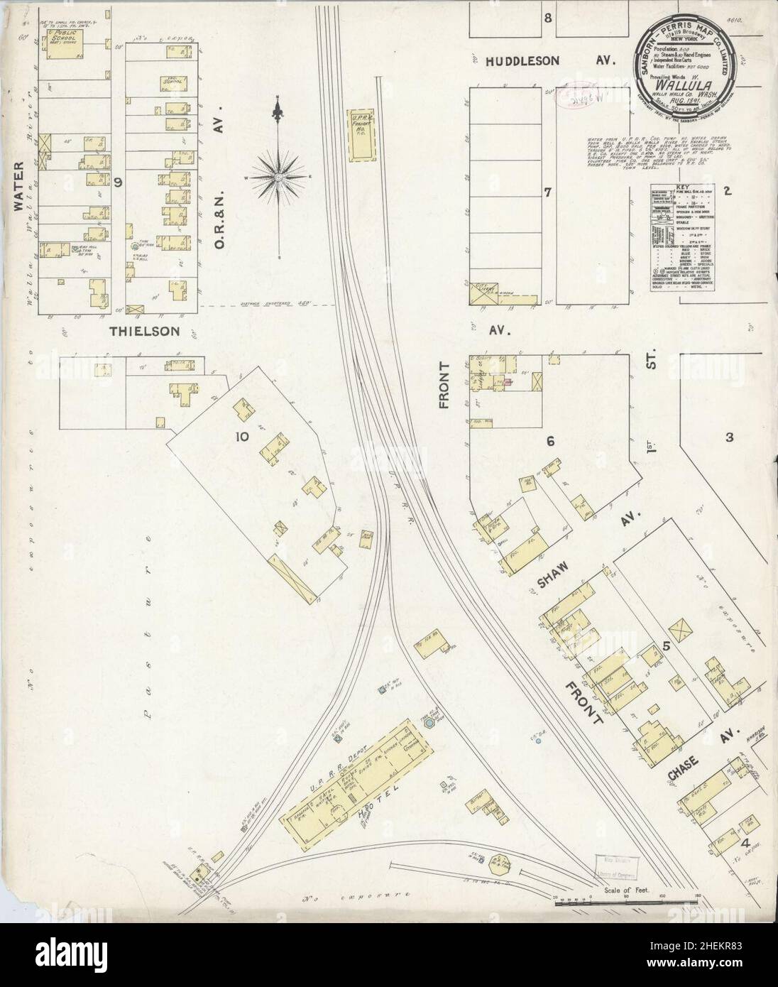 Map of wallula washington hi-res stock photography and images - Alamy