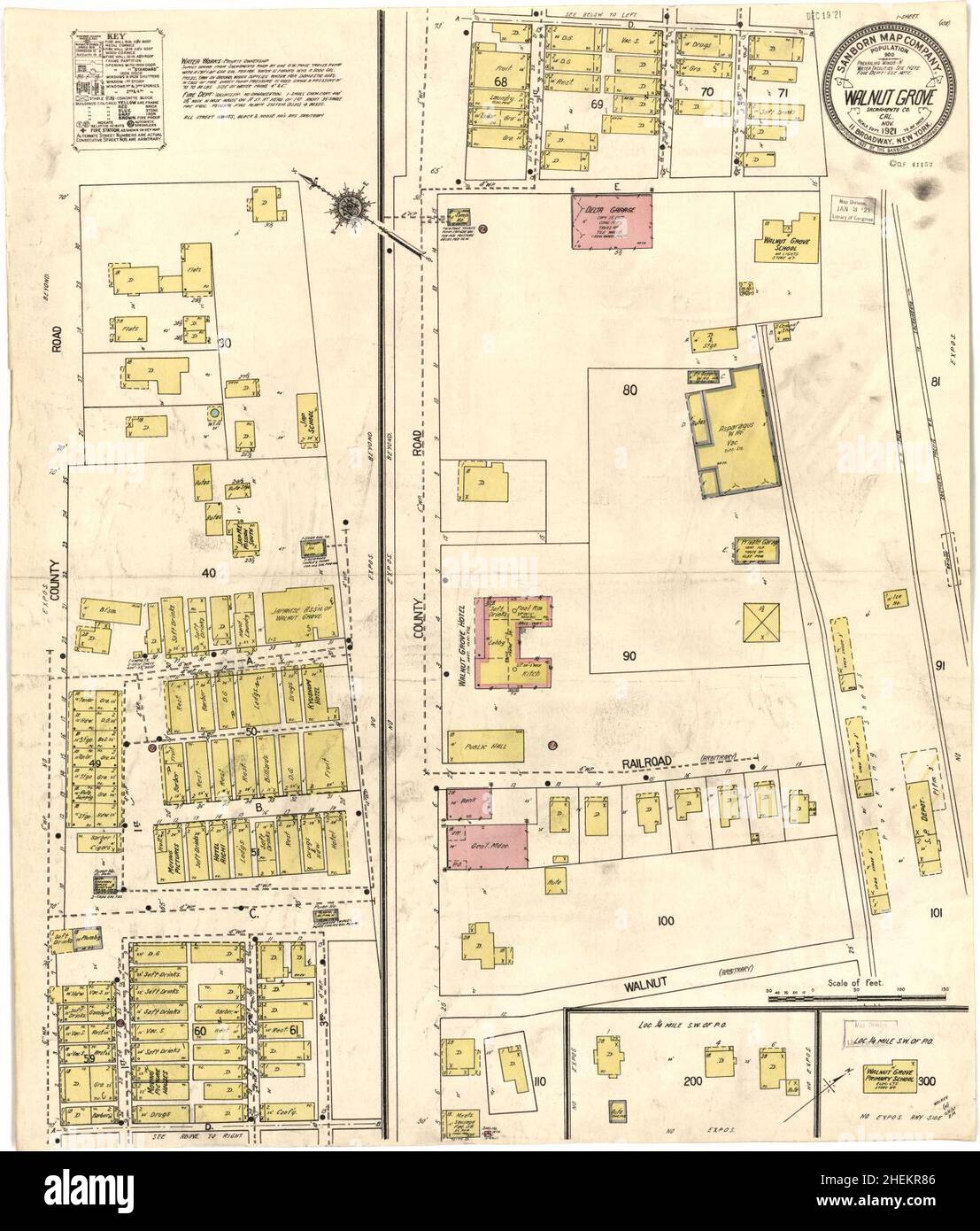 Walnut grove map hi-res stock photography and images - Alamy