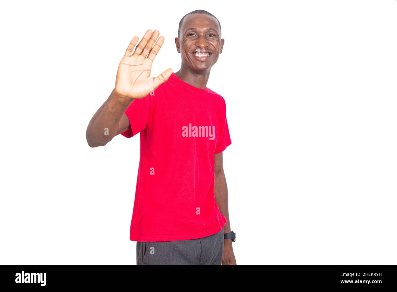 African waving goodbye hi-res stock photography and images - Alamy