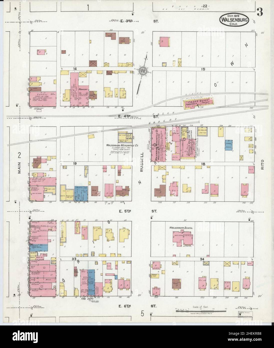 Map of walsenburg hi-res stock photography and images - Alamy