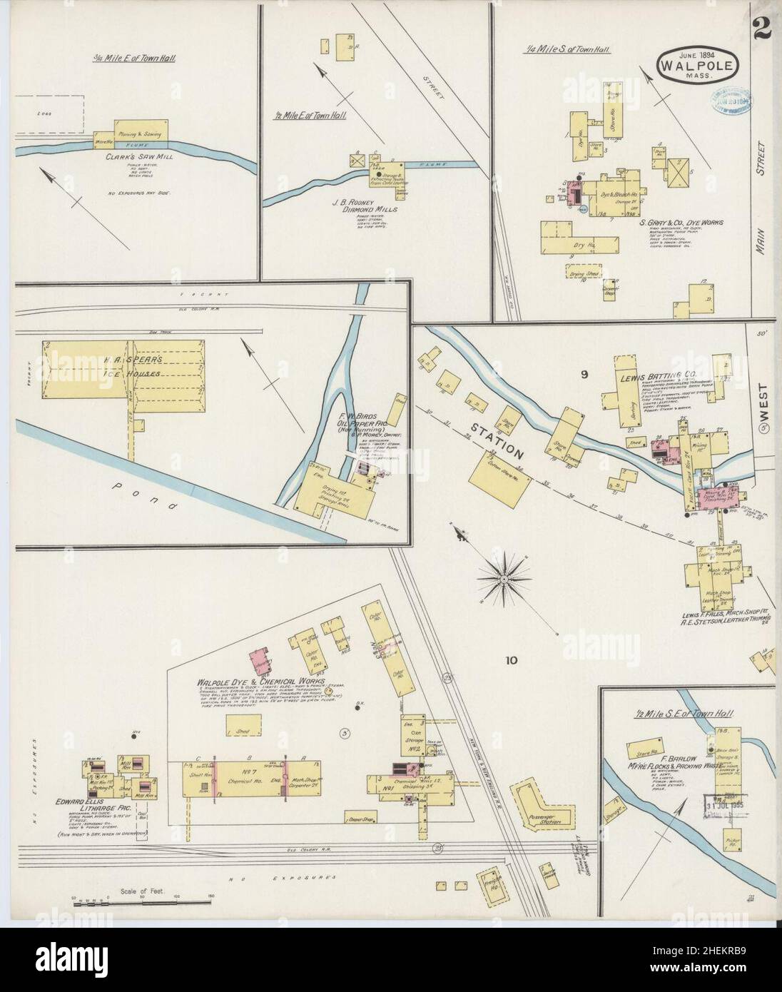 Walpole map hi-res stock photography and images - Alamy