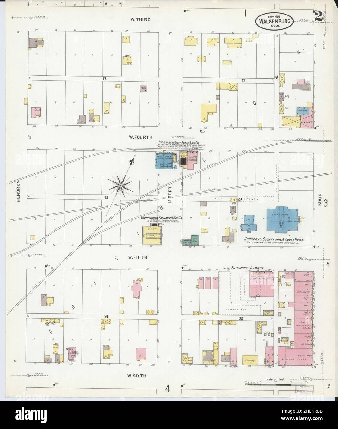 Map of walsenburg hi-res stock photography and images - Alamy