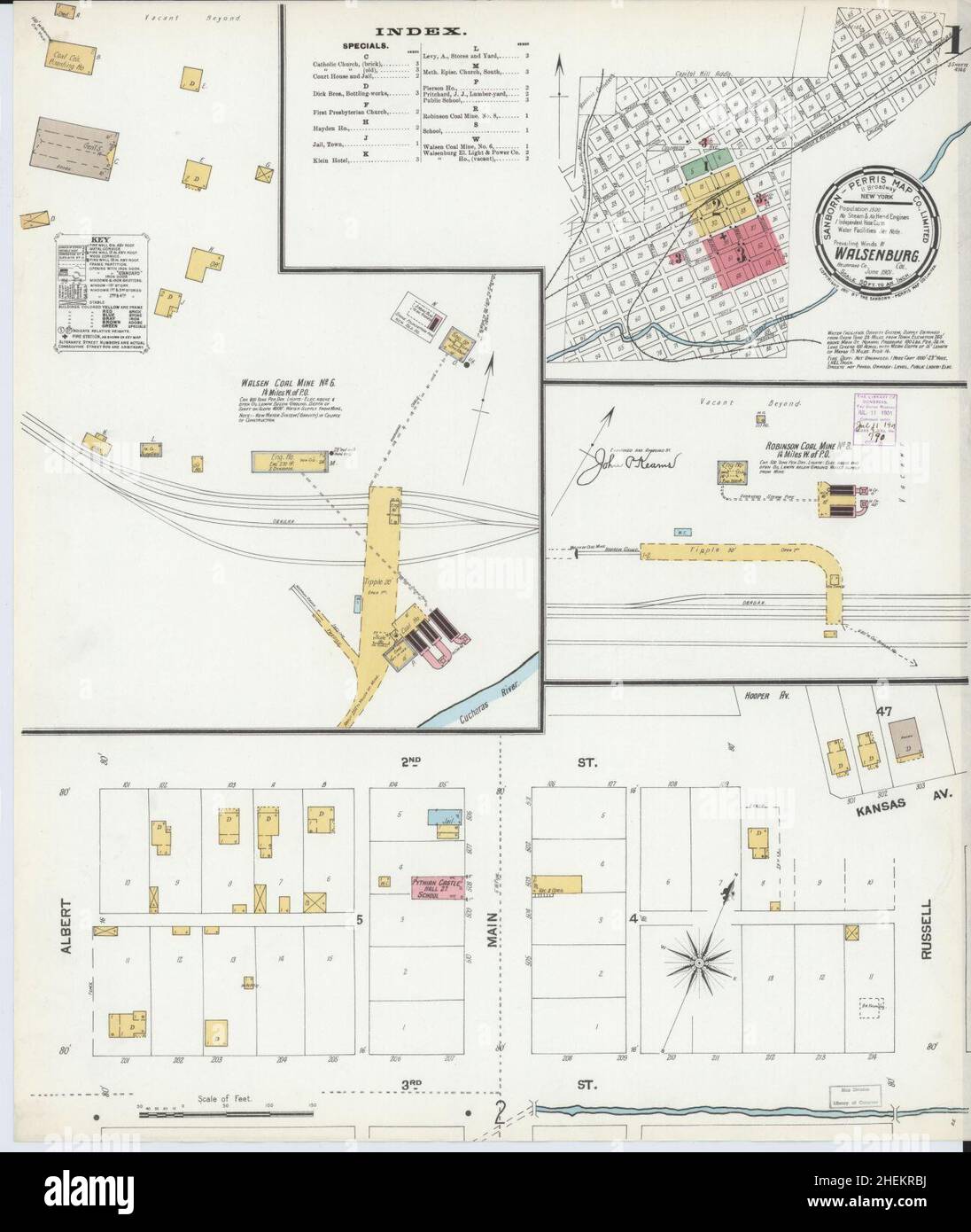 Map of walsenburg hi-res stock photography and images - Alamy