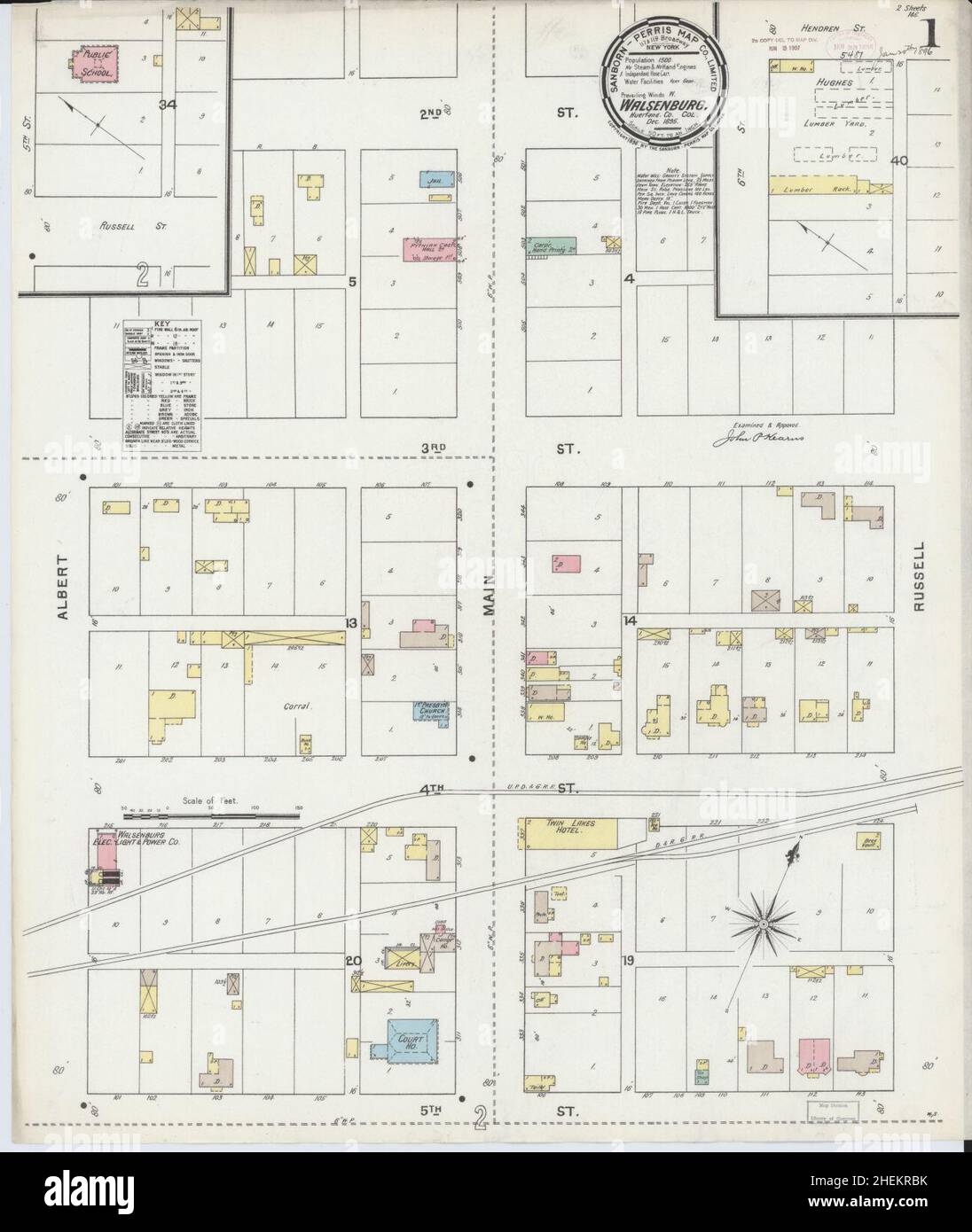 Map of walsenburg hi-res stock photography and images - Alamy