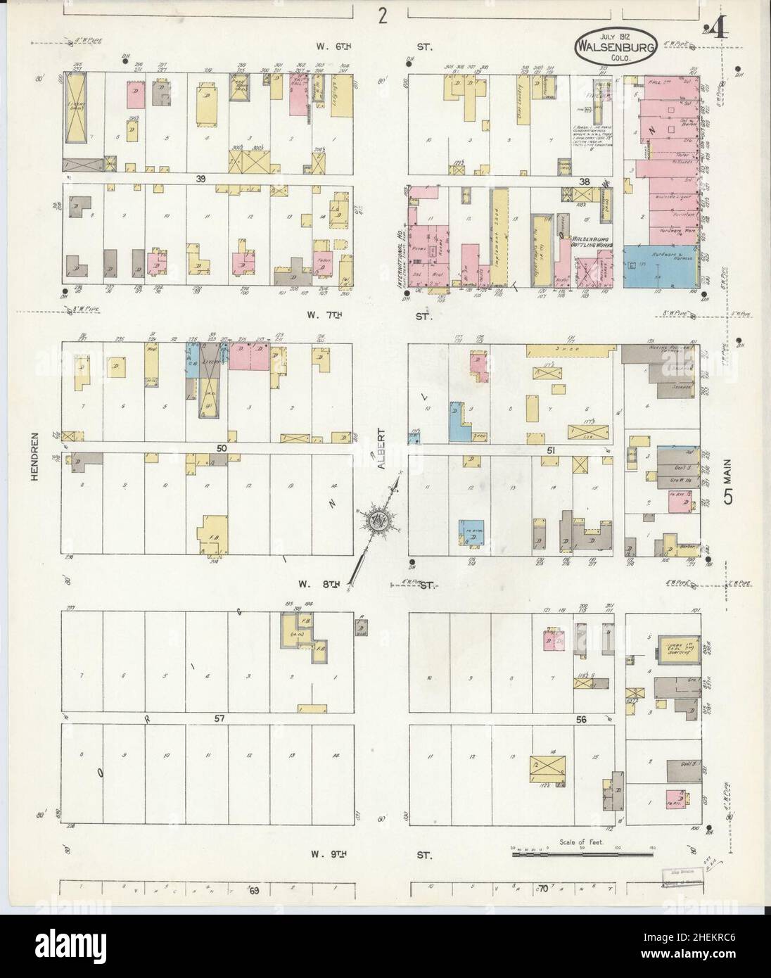Map of walsenburg hi-res stock photography and images - Alamy