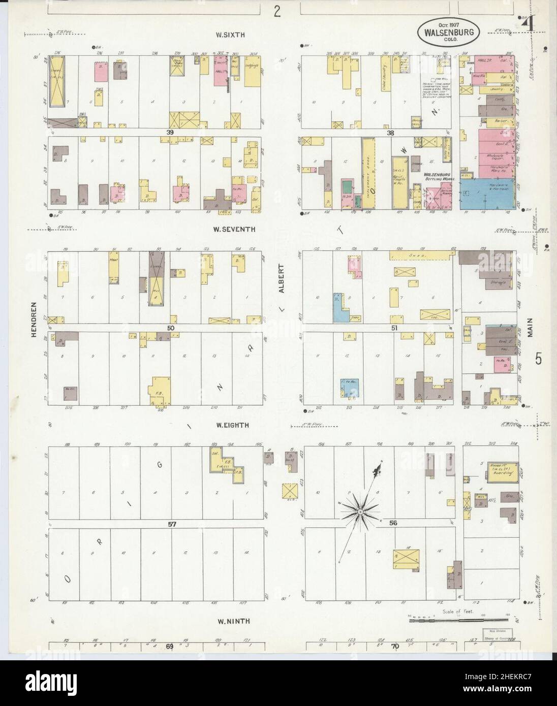 Sanborn Fire Insurance Map from Walsenburg, Huerfano County, Colorado ...