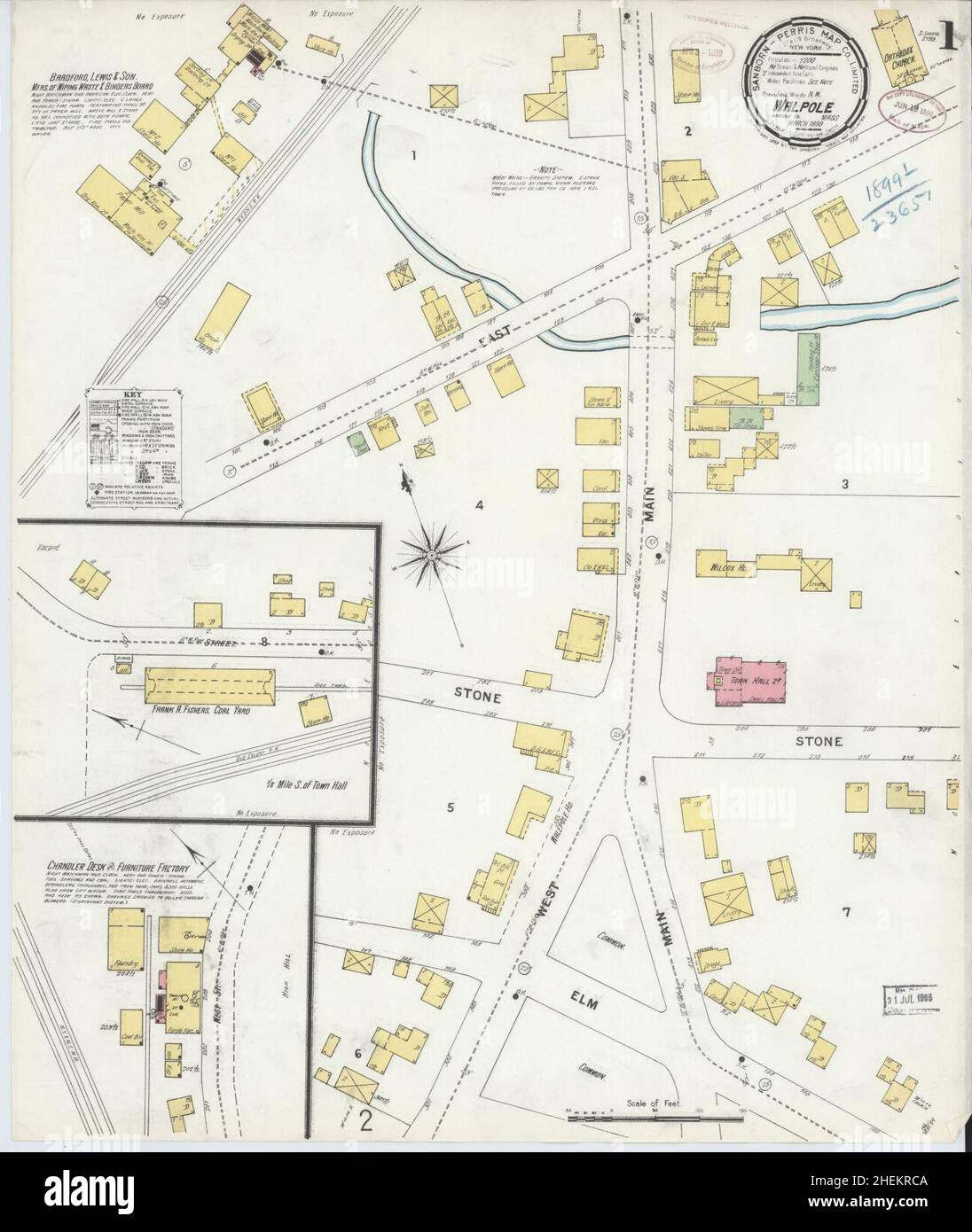 Walpole map hi-res stock photography and images - Alamy