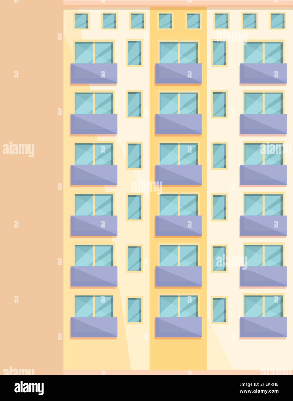 Low multistory icon cartoon vector. Building office. Residential house ...
