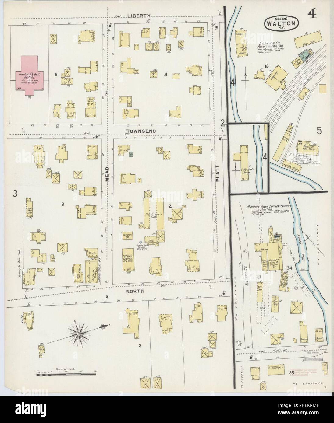 Map of walton hi-res stock photography and images - Alamy