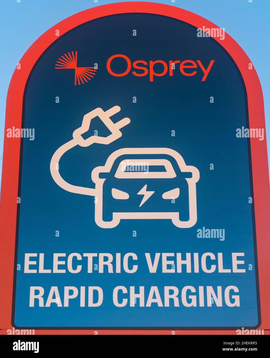 Osprey Charging 50kw rapid charge point for electric vehicles. Part of ...