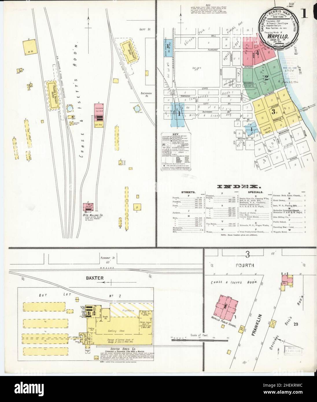 Louisa iowa map hi-res stock photography and images - Alamy