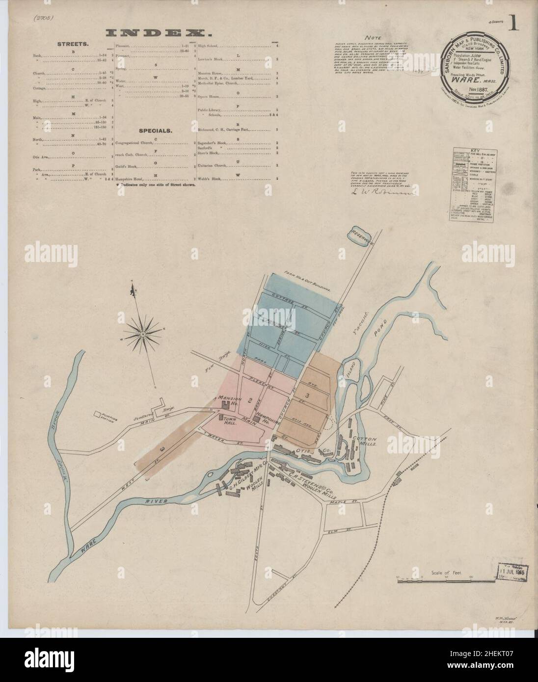 Ware county map hi-res stock photography and images - Alamy